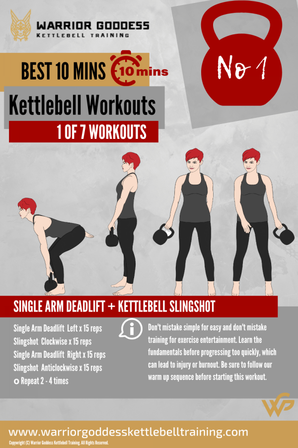 10 Minute Kettlebell Workout for Beginners - Warrior Goddess Kettlebell Training